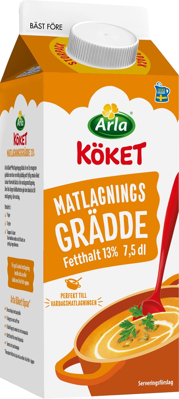 Matlagningsgrädde 13% - Arla Köket® - Dabas