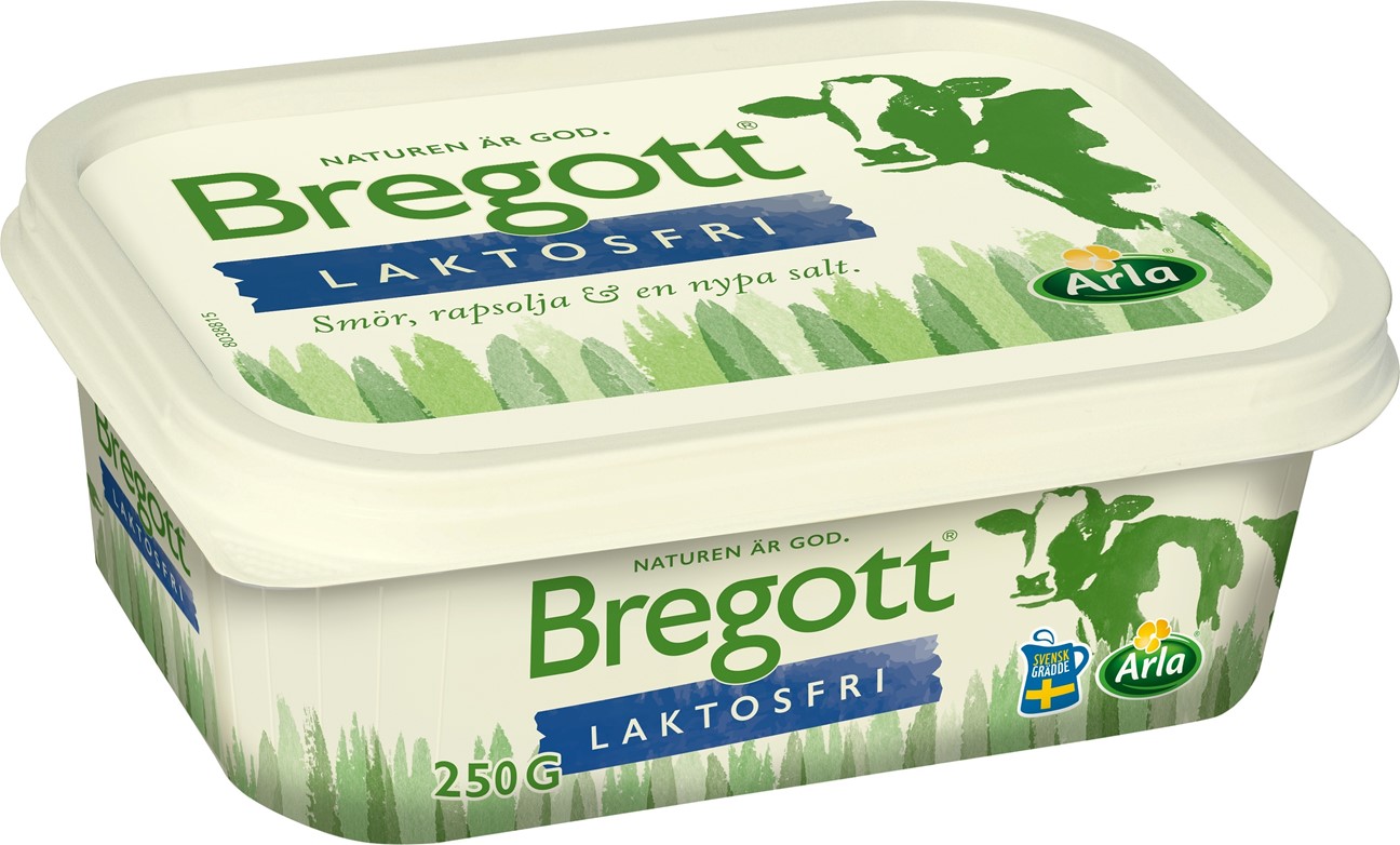 Laktosfri Normalsaltat smör & raps - Bregott® - Dabas