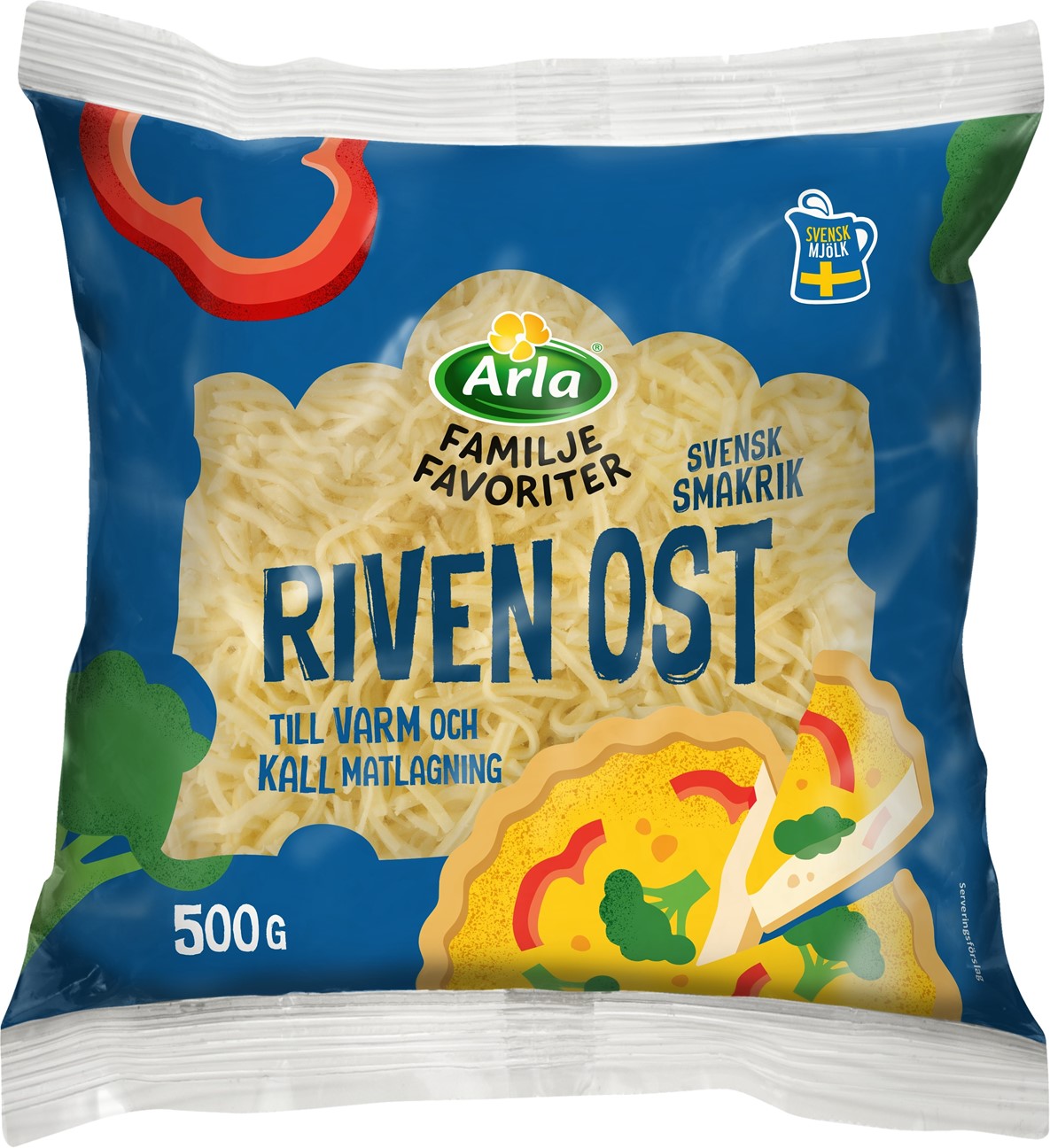 Familjefav Svensk Riven Ost Arla Dabas Familjefav Svensk Riven Ost Arla Dabas