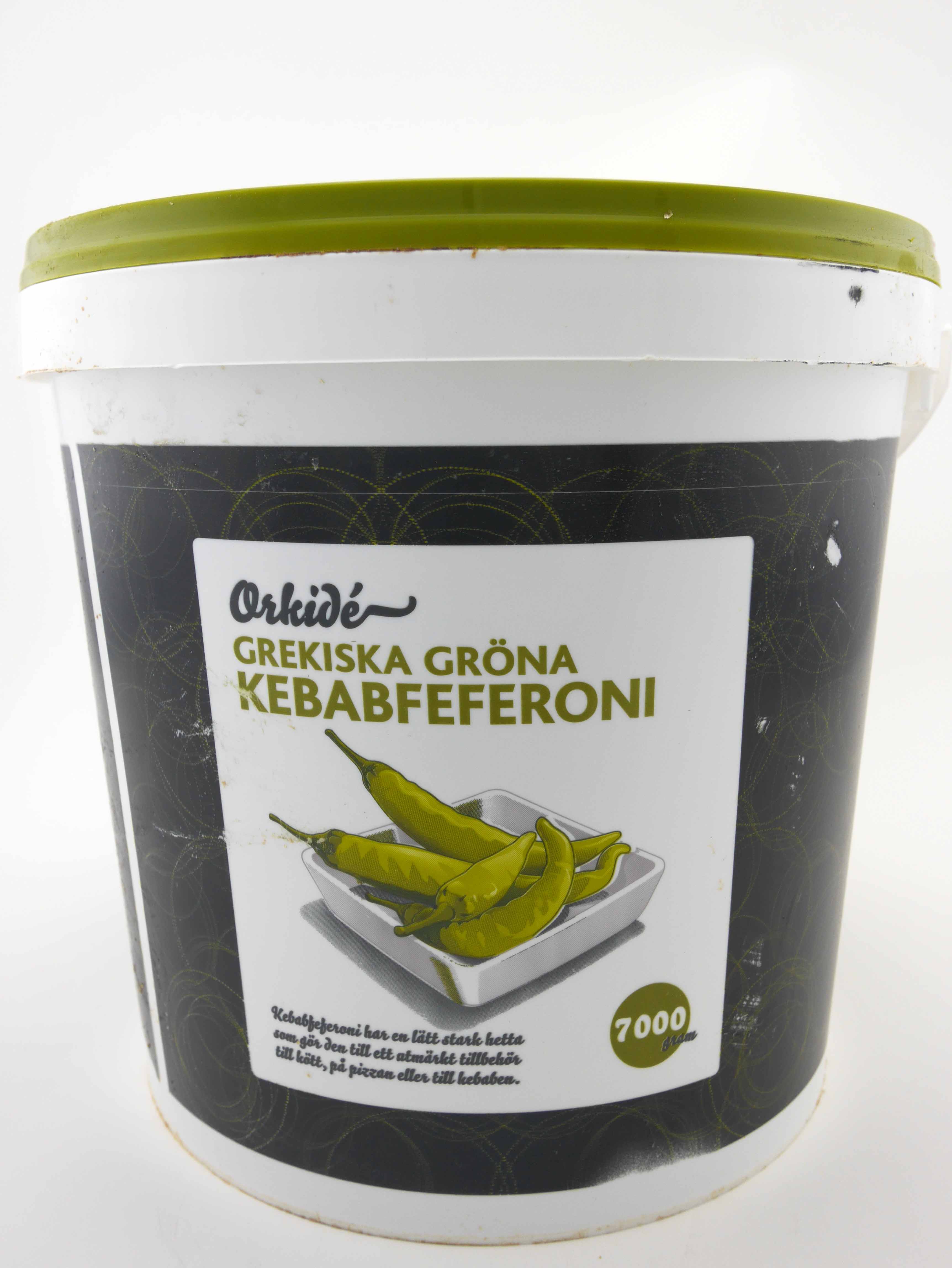 Feferoni grekiska gröna kebab