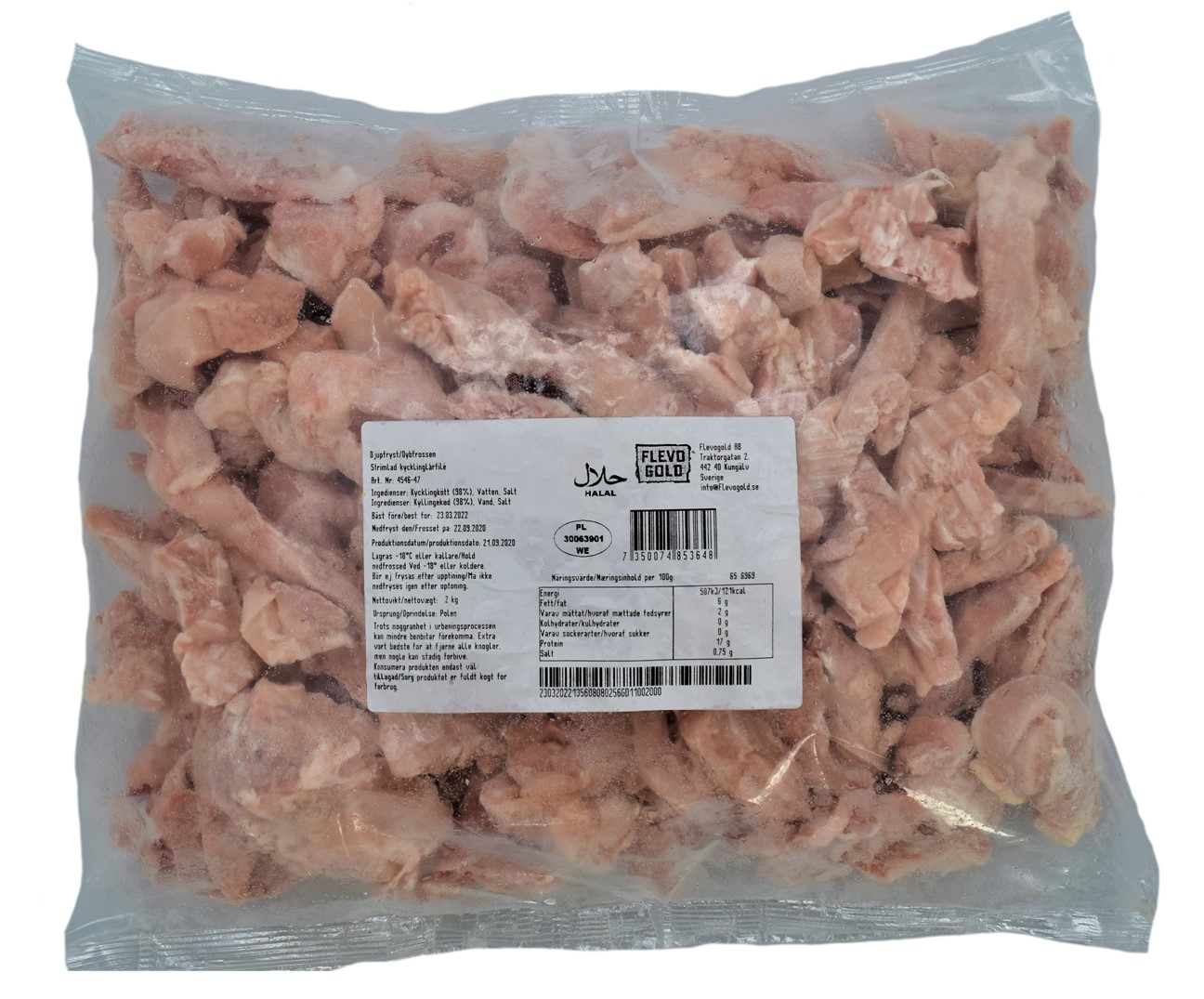 Strimlad kycklinglårfilé - FlevoGold - Dabas