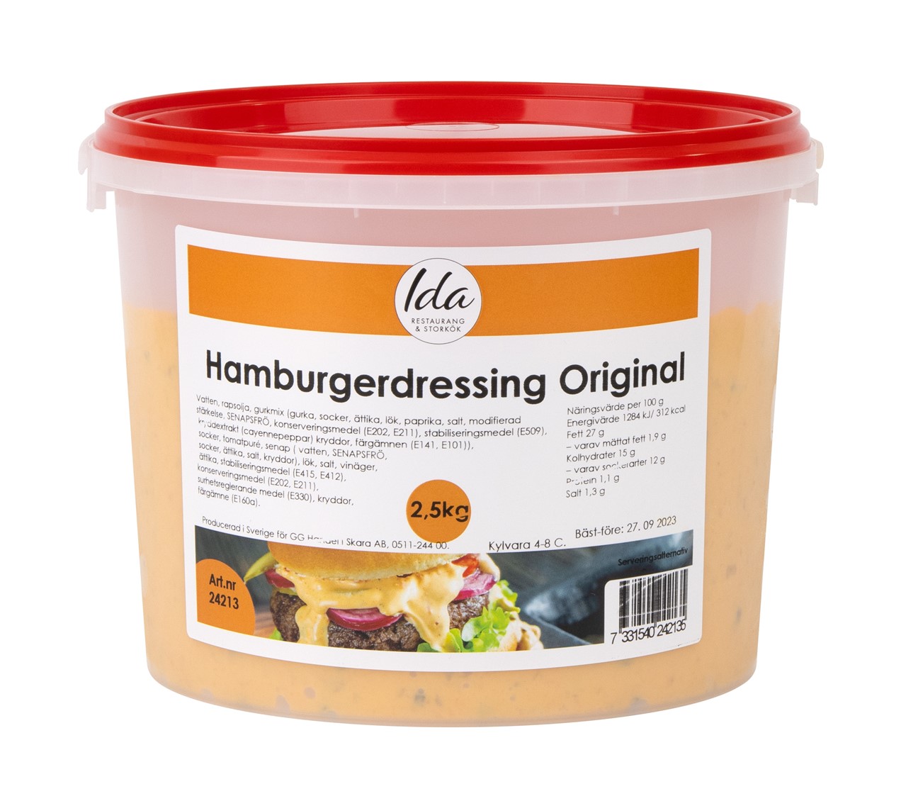 Hamburgerdressing - IDA Storkök - Dabas