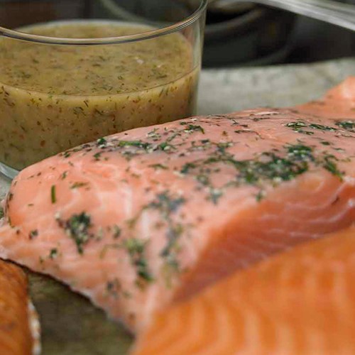 Gravad laxfilé, ASC, bit - Korshags - Dabas