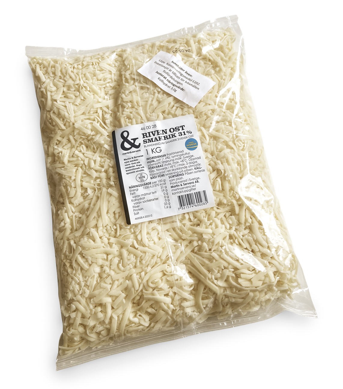 Riven ost smakrik 31%