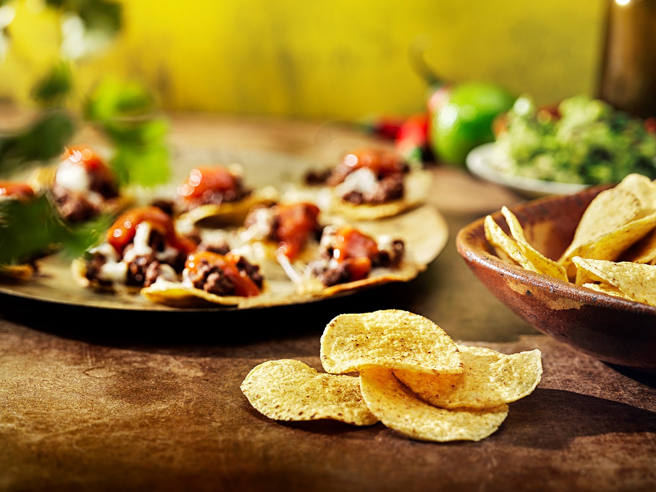 Nacho chips runda