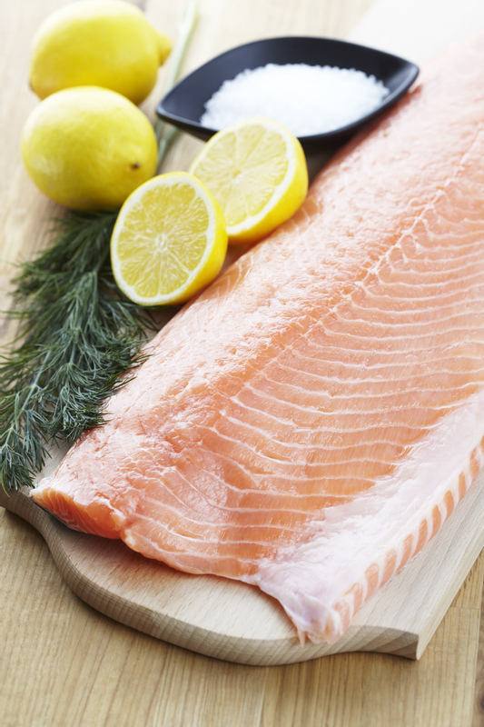 Laxfilé med skinn ASC
