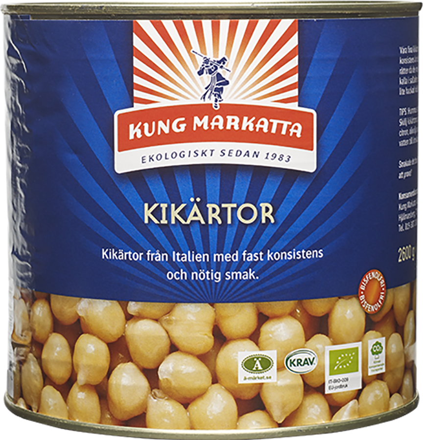 Kikärtor konserv KRAV