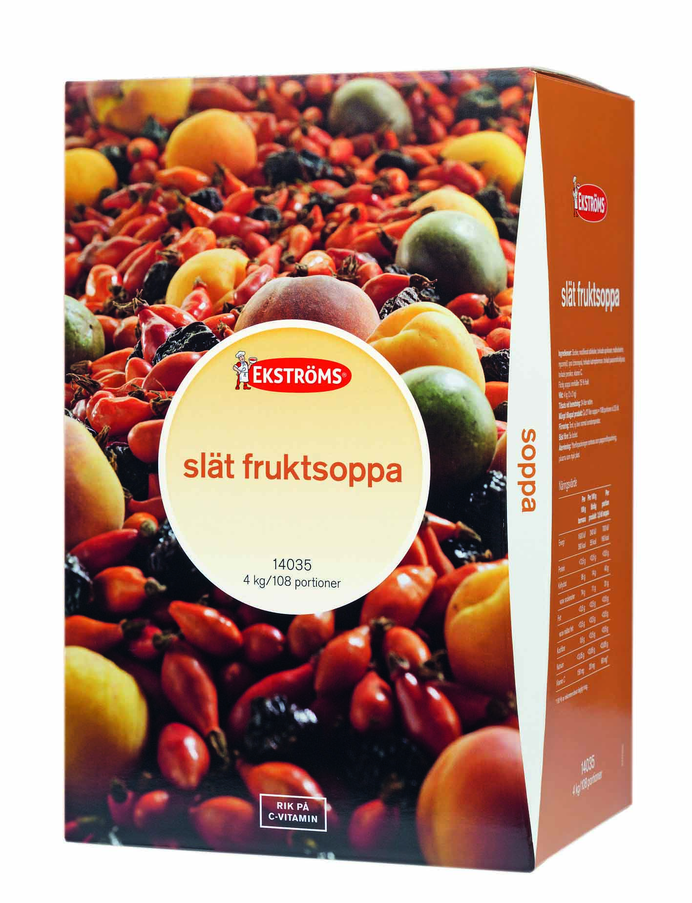 Slät Fruktsoppa, kallrörd