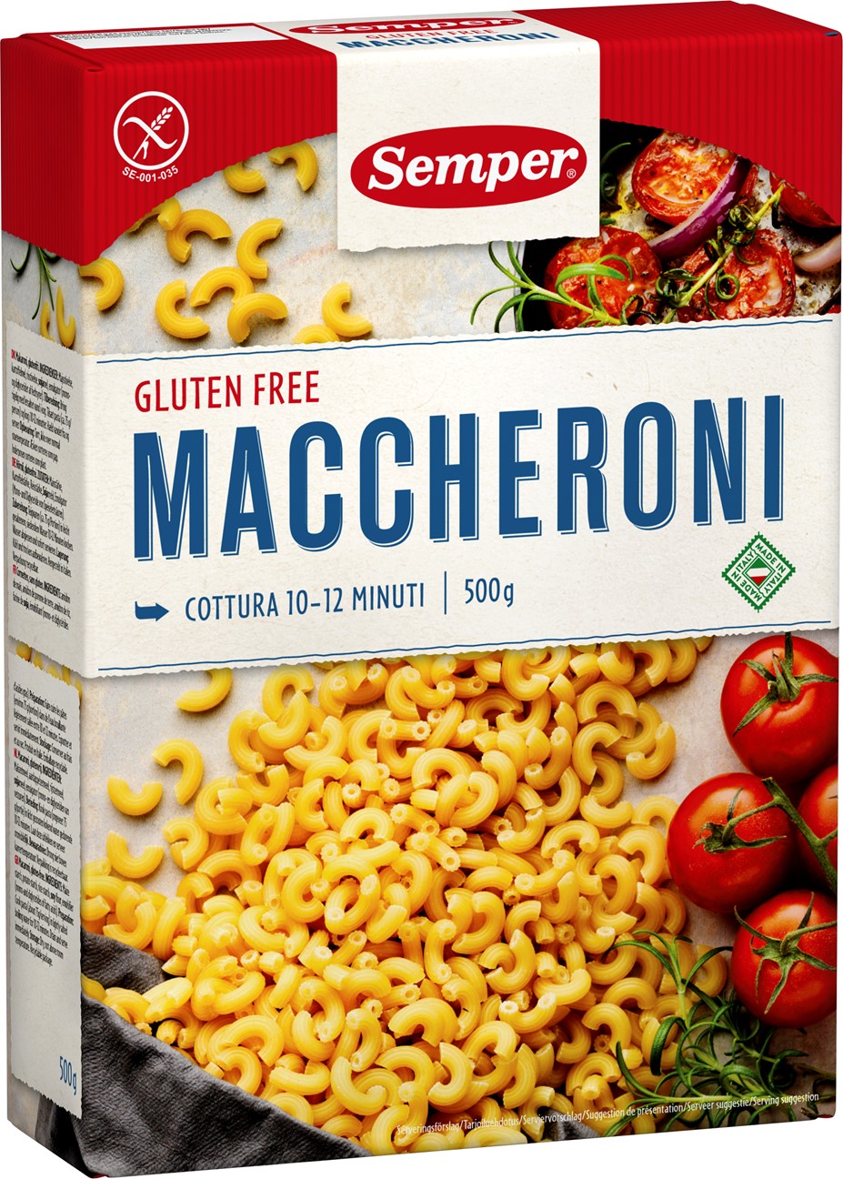 Makaroner, Glutenfria - SEMPER - Dabas