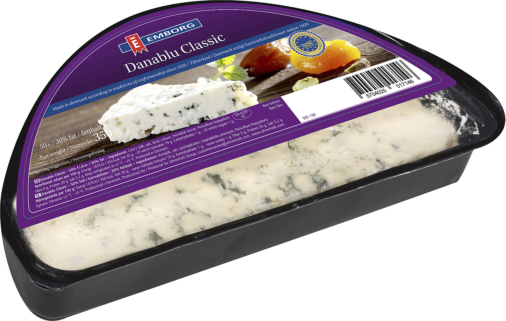 Danablu Classic halvmåne